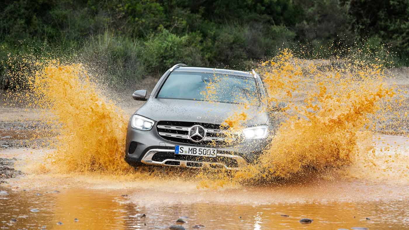 Would you take the facelifted Mercedes-Benz GLC off-road like this ...