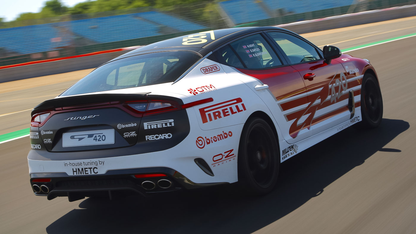 Kia made a stripped out, track version of the Kia Stinger with over 420 ...