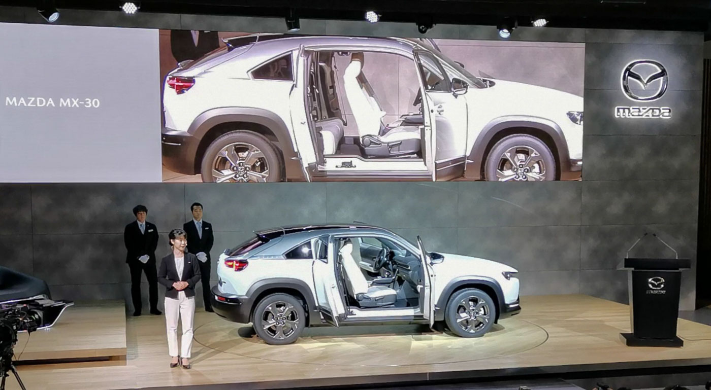 TMS 2019 Mazda s First Ever Production EV Is Called The MX 30 Comes