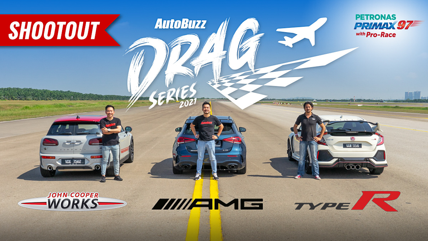 Video: Honda Civic Type R vs Mercedes-AMG A35 vs MINI JCW Clubman drag ...