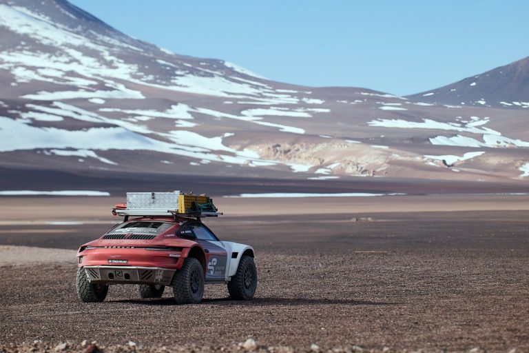 Porsche climbs world’s highest volcano with jacked-up 911 Carrera 4S ...