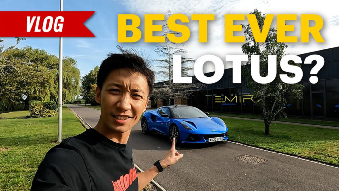Video: Lotus Emira "AMG" test drive at the Hethel Test Track, UK ...